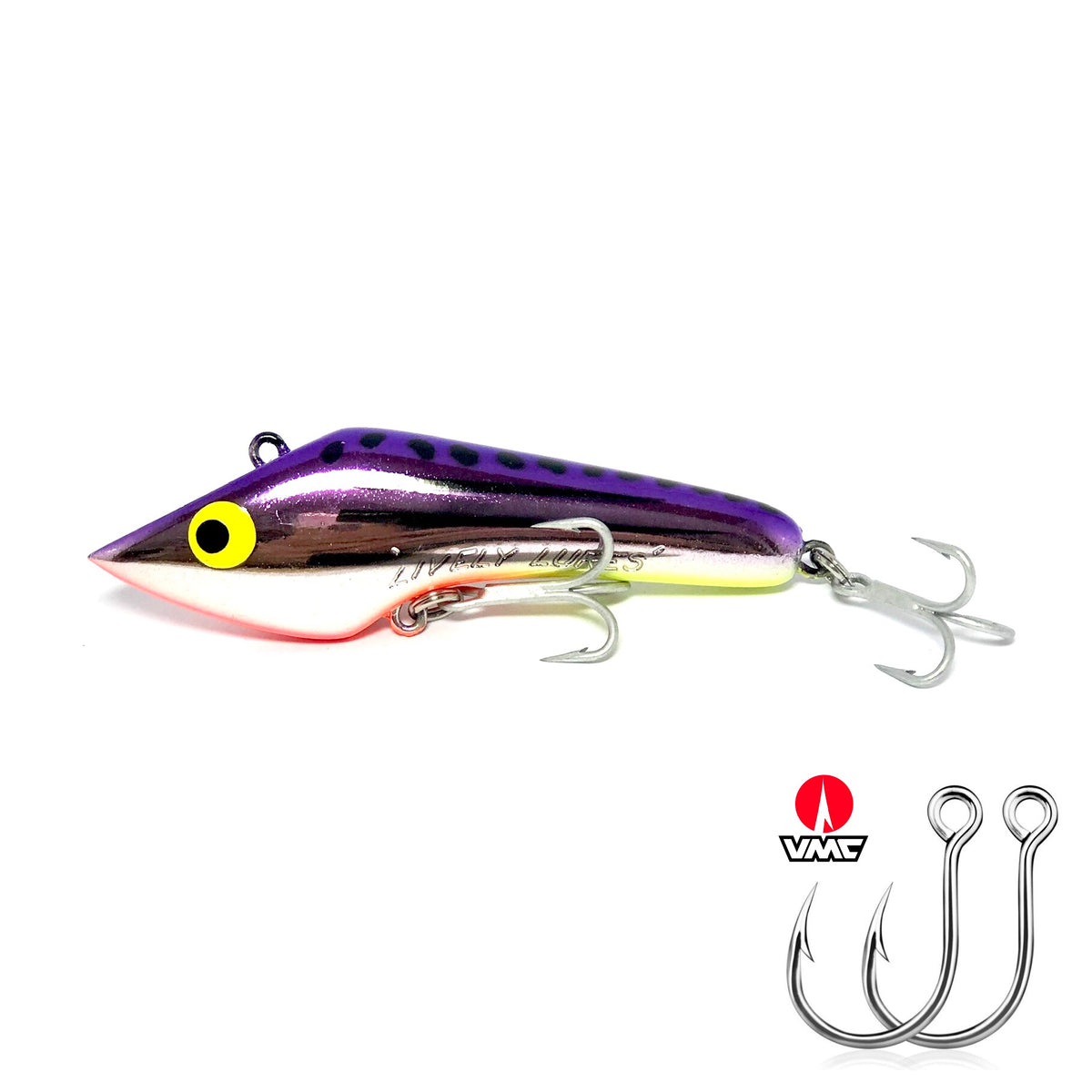 4" Mack Bait - Purple Bonito – Lively Lures